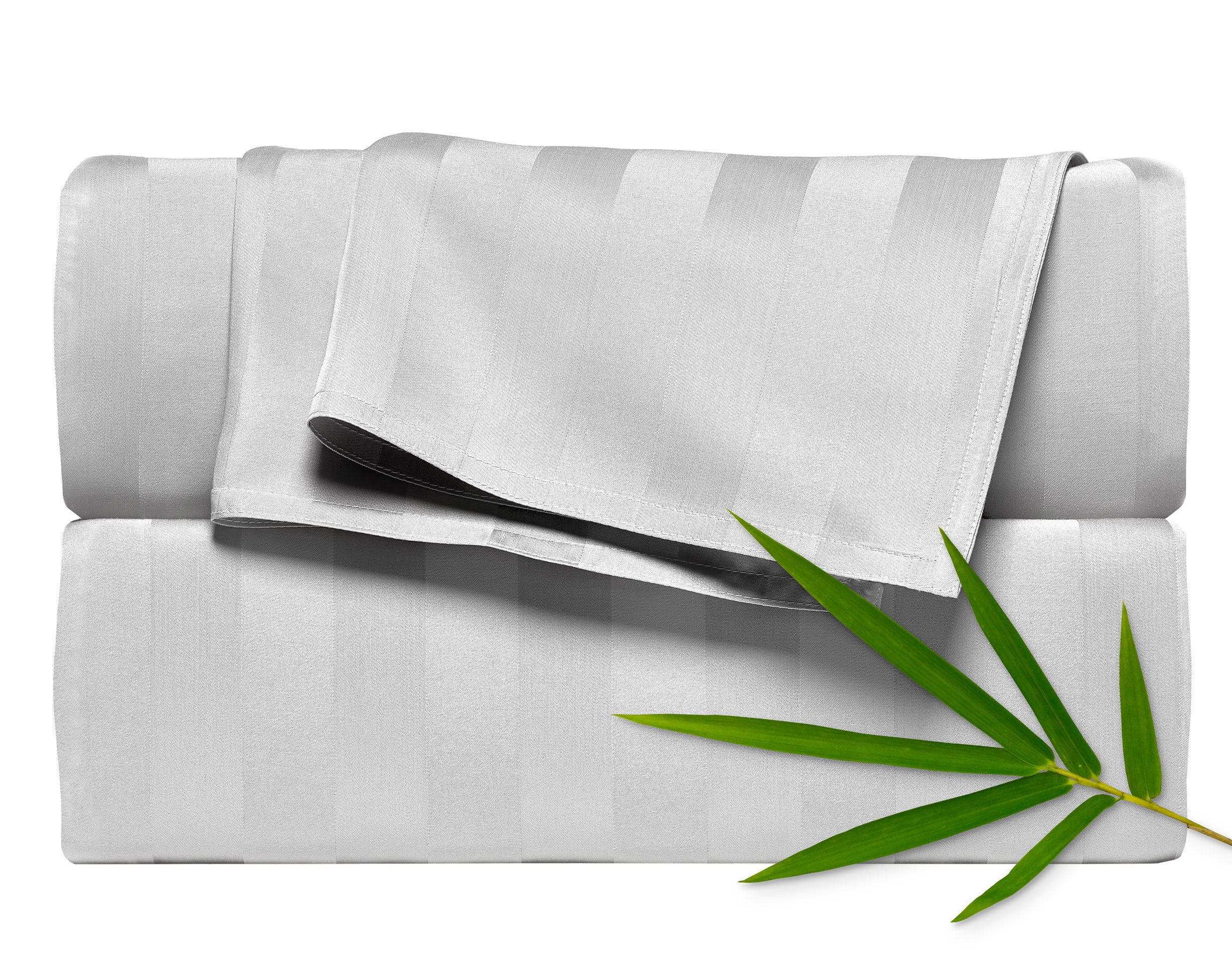 PURE BAMBOO Sheets King Size Bed Sheet 4 Piece Set, Genuine 100% ...