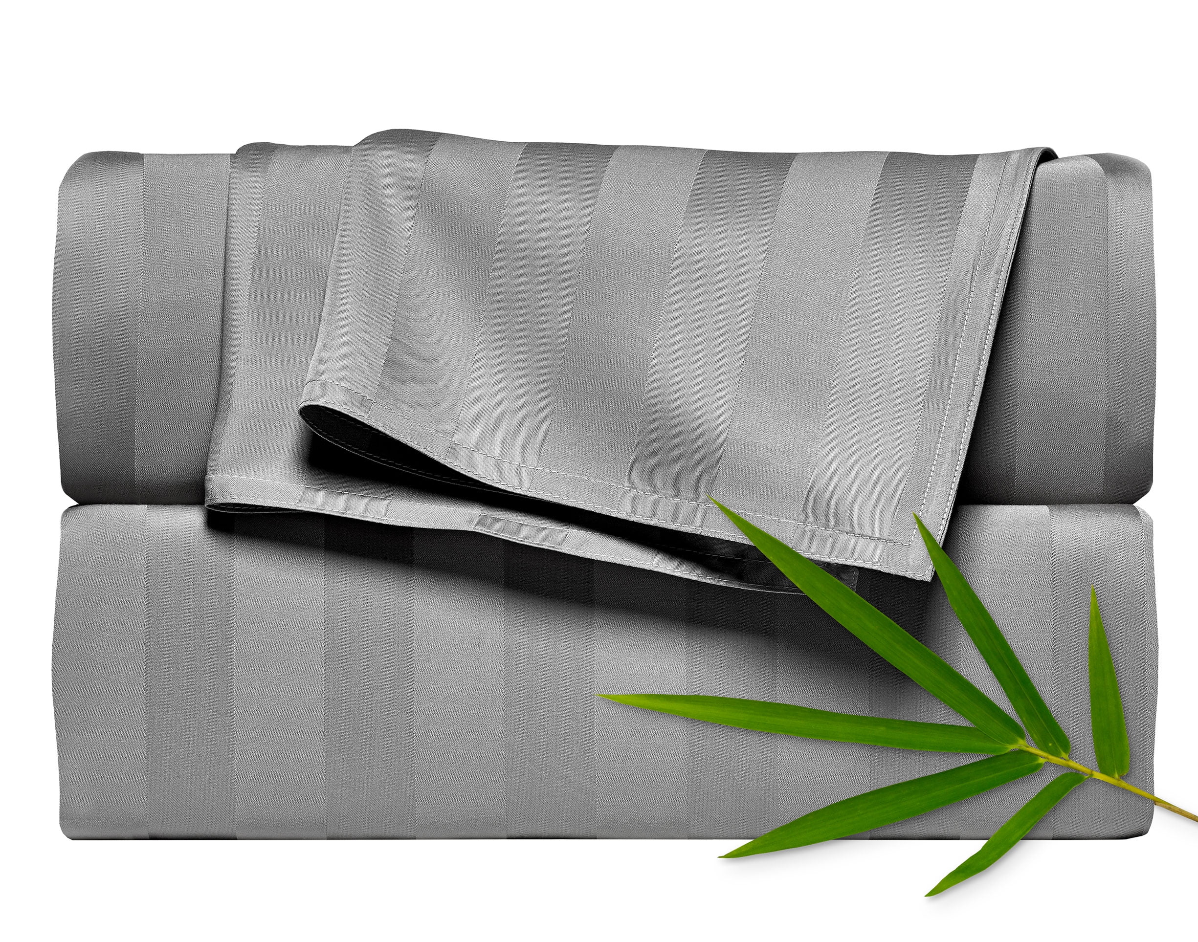 PURE BAMBOO Sheets Queen Size Bed Sheets 4 Piece Set, Genuine 100% ...