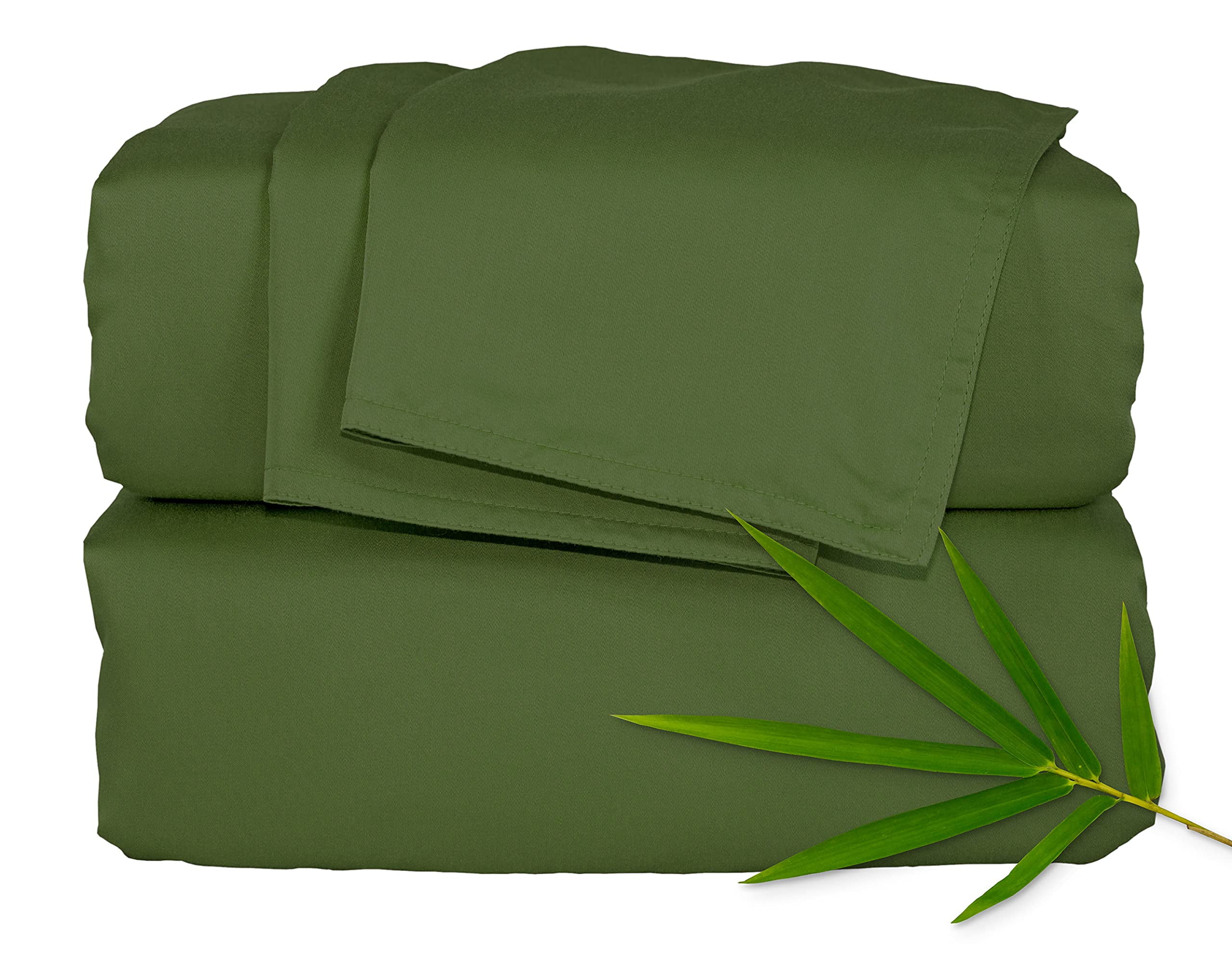 Pure Bamboo Sheets Queen Size Bed Sheets 4 Piece Set Genuine 100