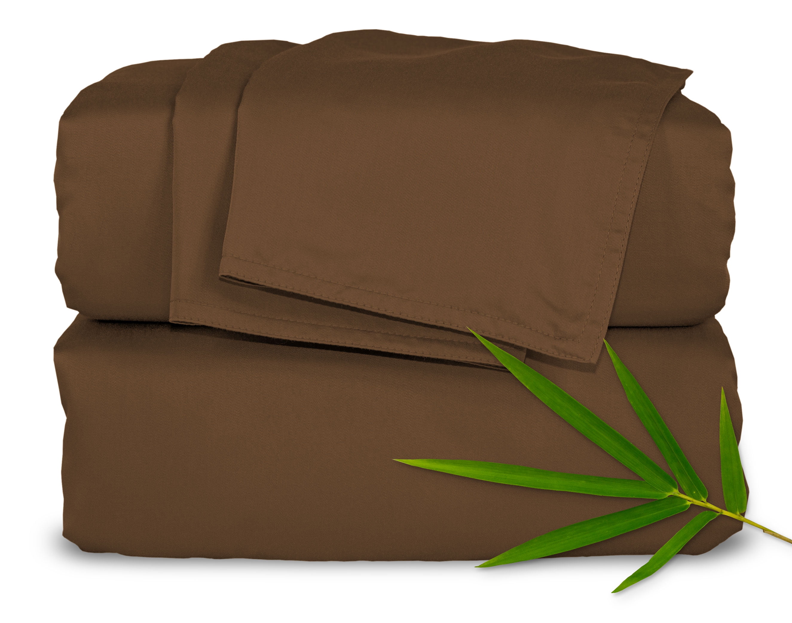 PURE BAMBOO Sheets Queen Size Bed Sheet 4 Piece Set, Genuine 100% ...