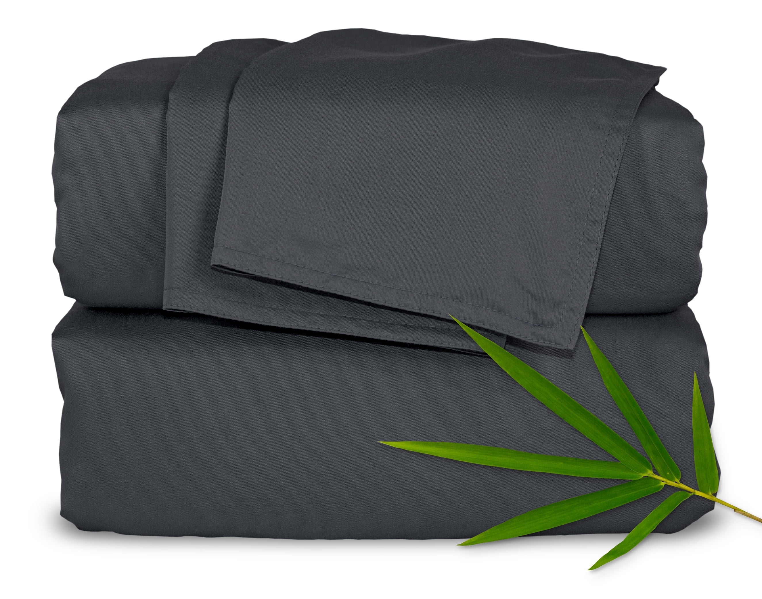 PURE BAMBOO Sheets Split King Size Bed Sheet 5 Piece Set, Genuine 100% ...