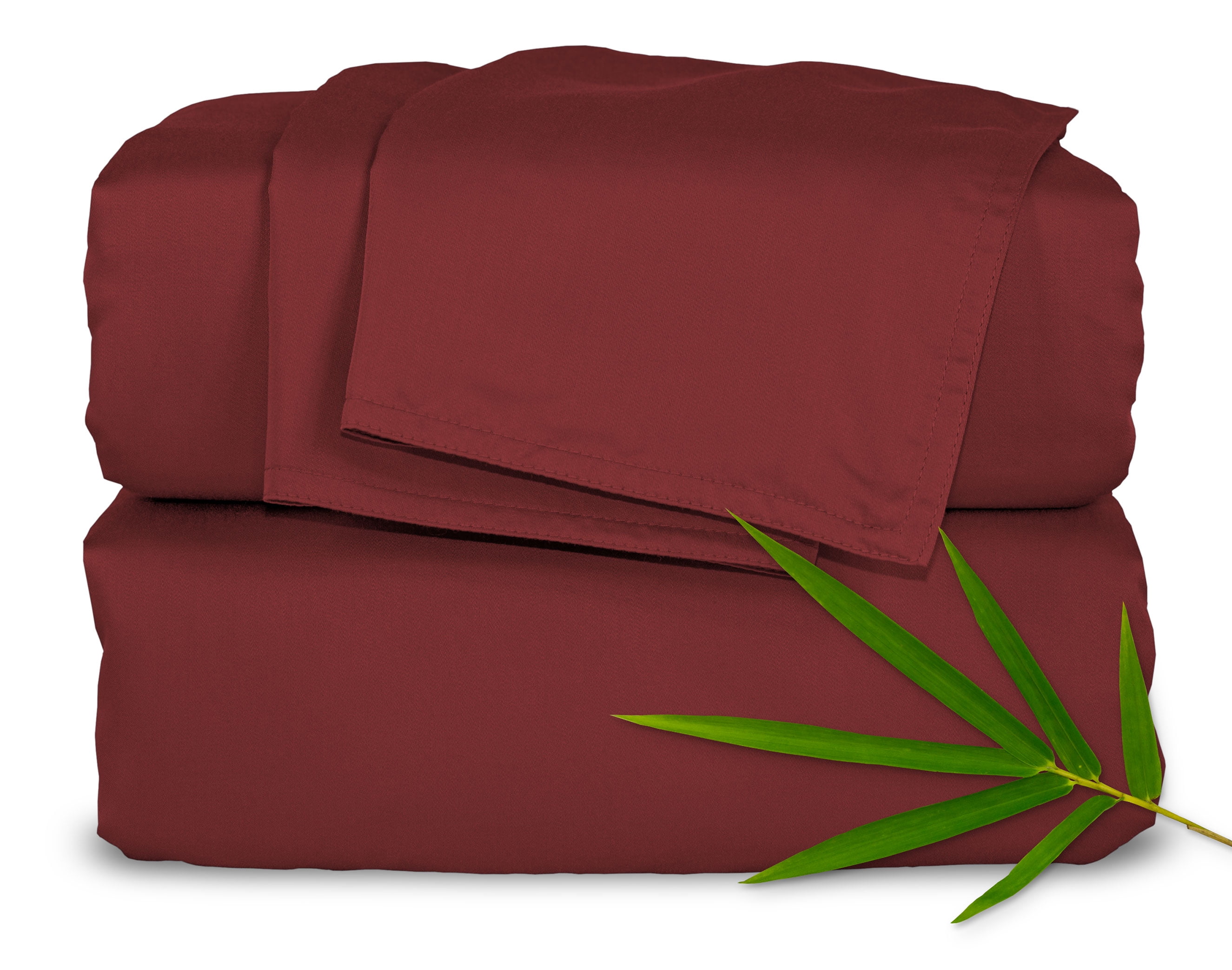 PURE BAMBOO Sheets Twin Size Bed Sheet 3 Piece Set, Genuine 100% ...