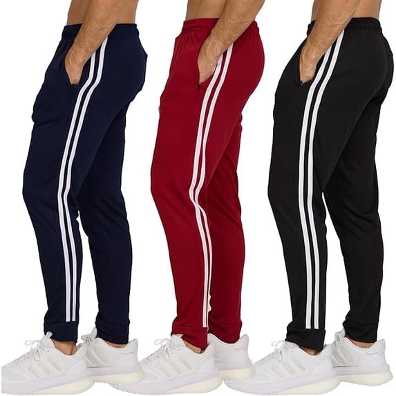 PURE CHAMP 3 Pack Men's Sweatpants with Zipper Pockets Lightweight Mesh ...