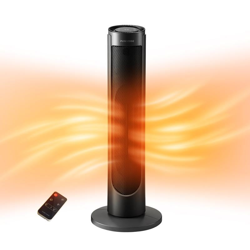PURE CODE Space Heater, Portable Electric Heaters for Indoor Use, Voice ...
