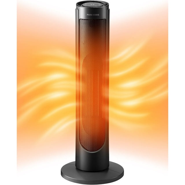 PURE CODE Space Heater, Portable Electric Heaters for Indoor Use, Voice ...
