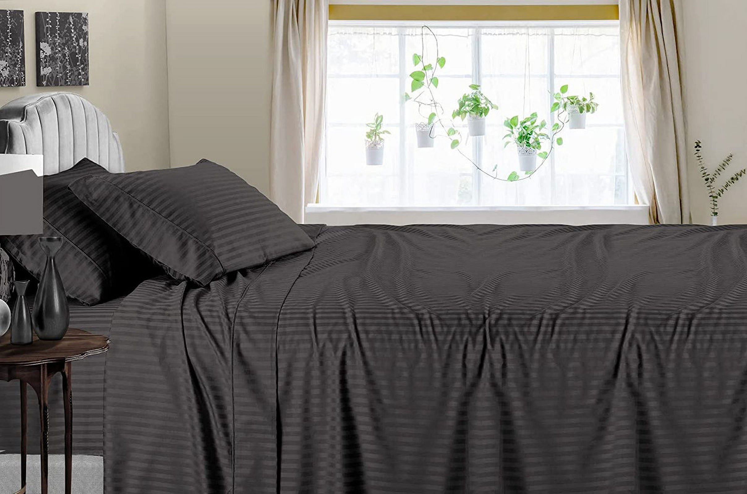 PURE DREAMS BEDDING-Hotel Luxury Sheet Set 4 Piece-100% Egyptian Cotton ...