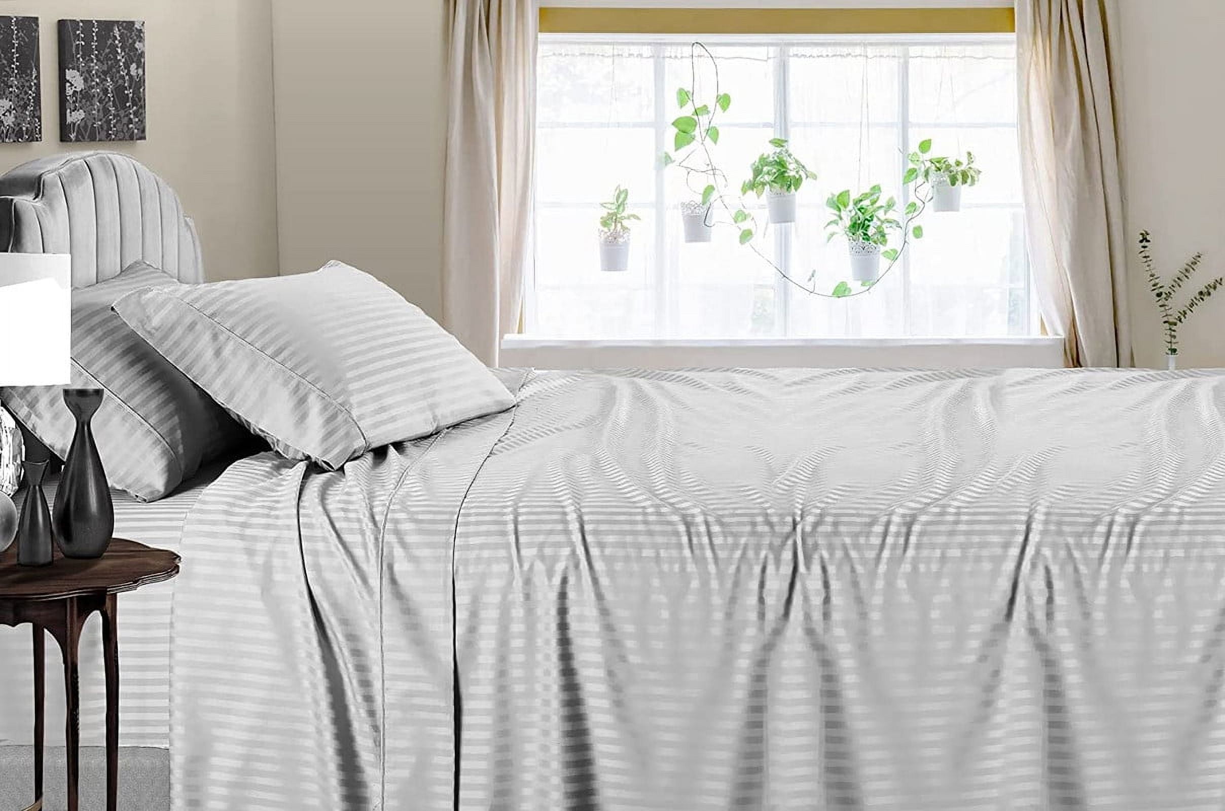 PURE DREAMS BEDDING-Hotel Luxury Sheet Set 4 Piece-100% Egyptian Cotton ...