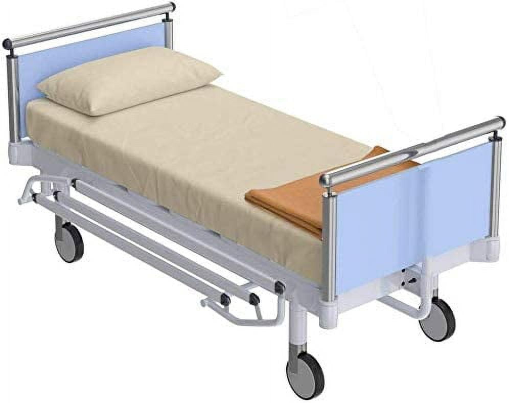 PURE DREAMS-Hospital Sheet Set 2 PC-100% Cotton, 600 TC, 10" Deep ...