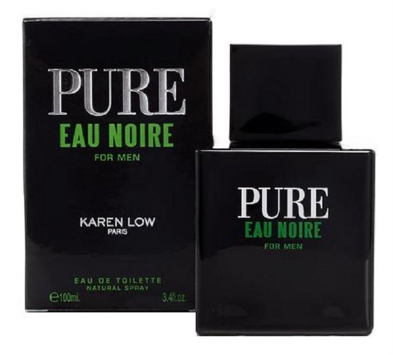 PURE EAU NOIRE * Karen Low 3.4 oz / 100 ml Eau De Toilette Men Cologne ...