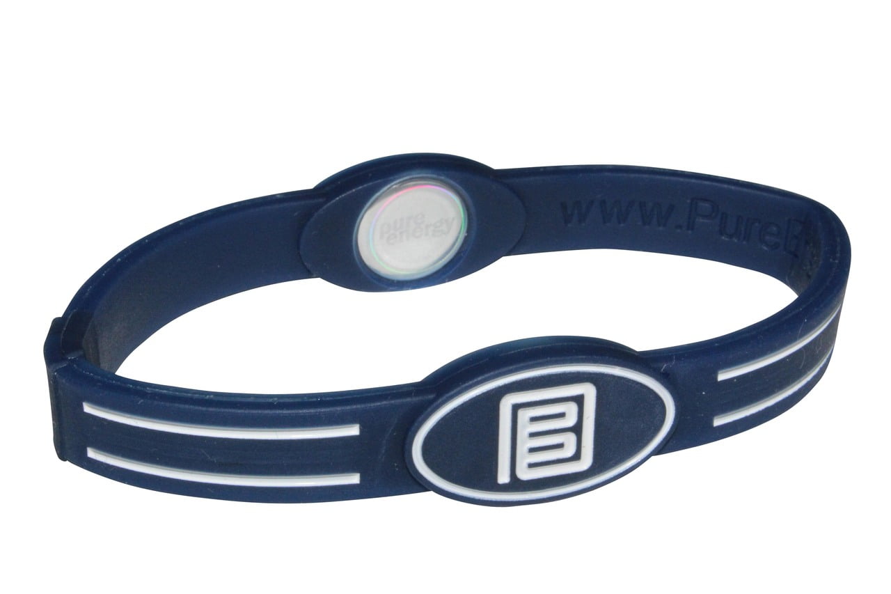PURE ENERGY BAND ORIGINAL FLEX - Navy Blue/White Small - Walmart.com