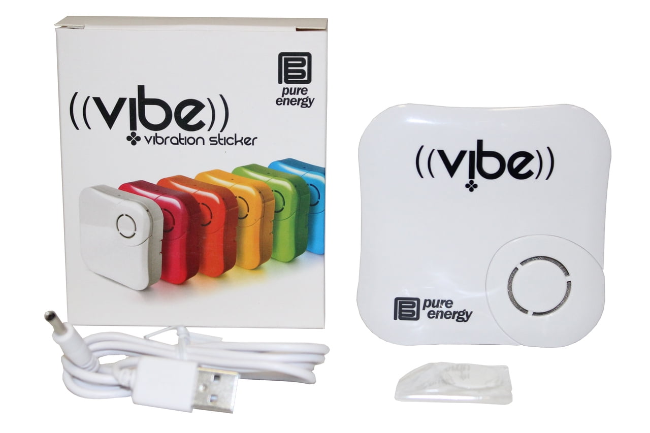 PURE ENERGY VIBE - VIBRATION SPEAKER STICKER WHITE - Walmart.com