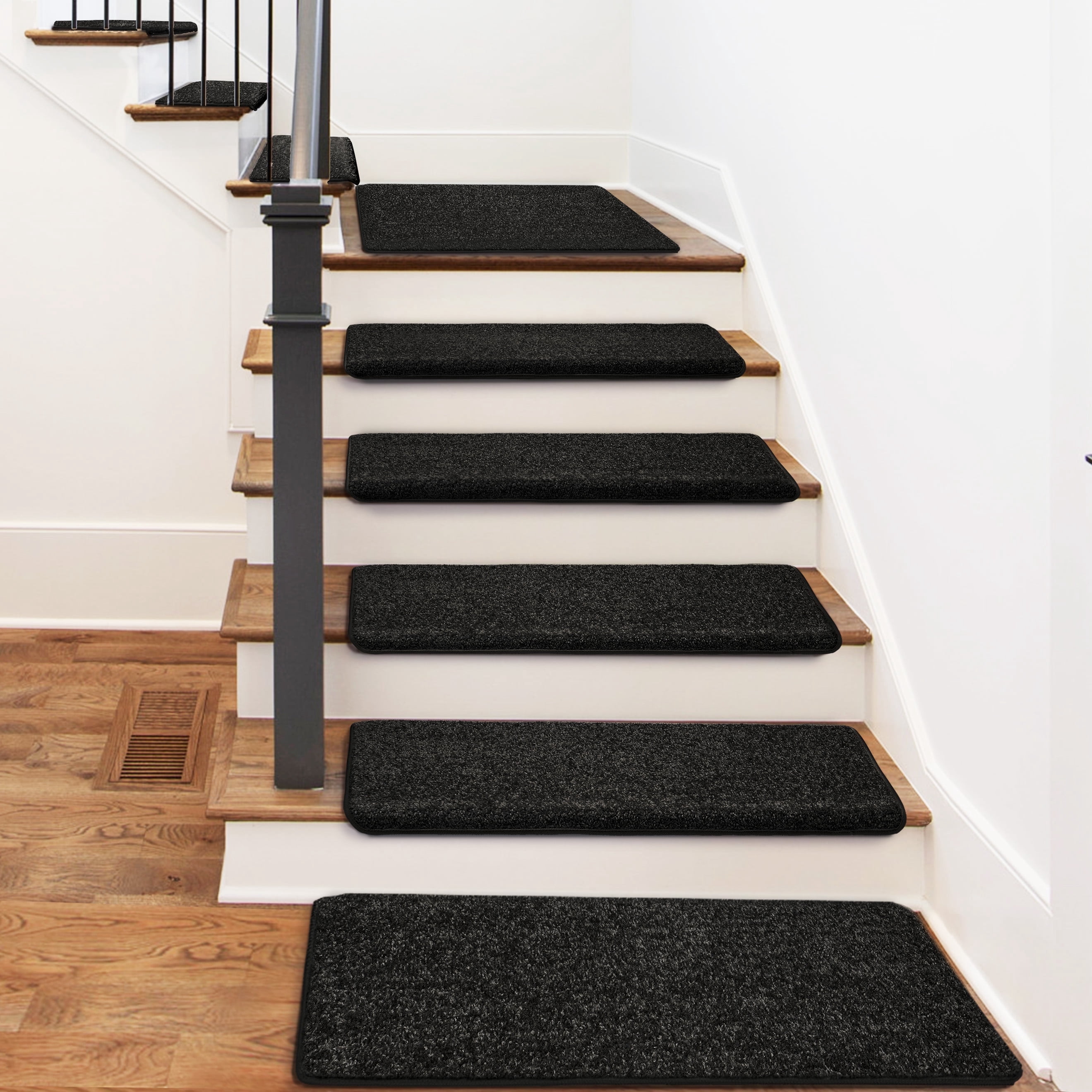 PURE ERA Bullnose Carpet Stair Treads Cover with Matching Landing Mat ...