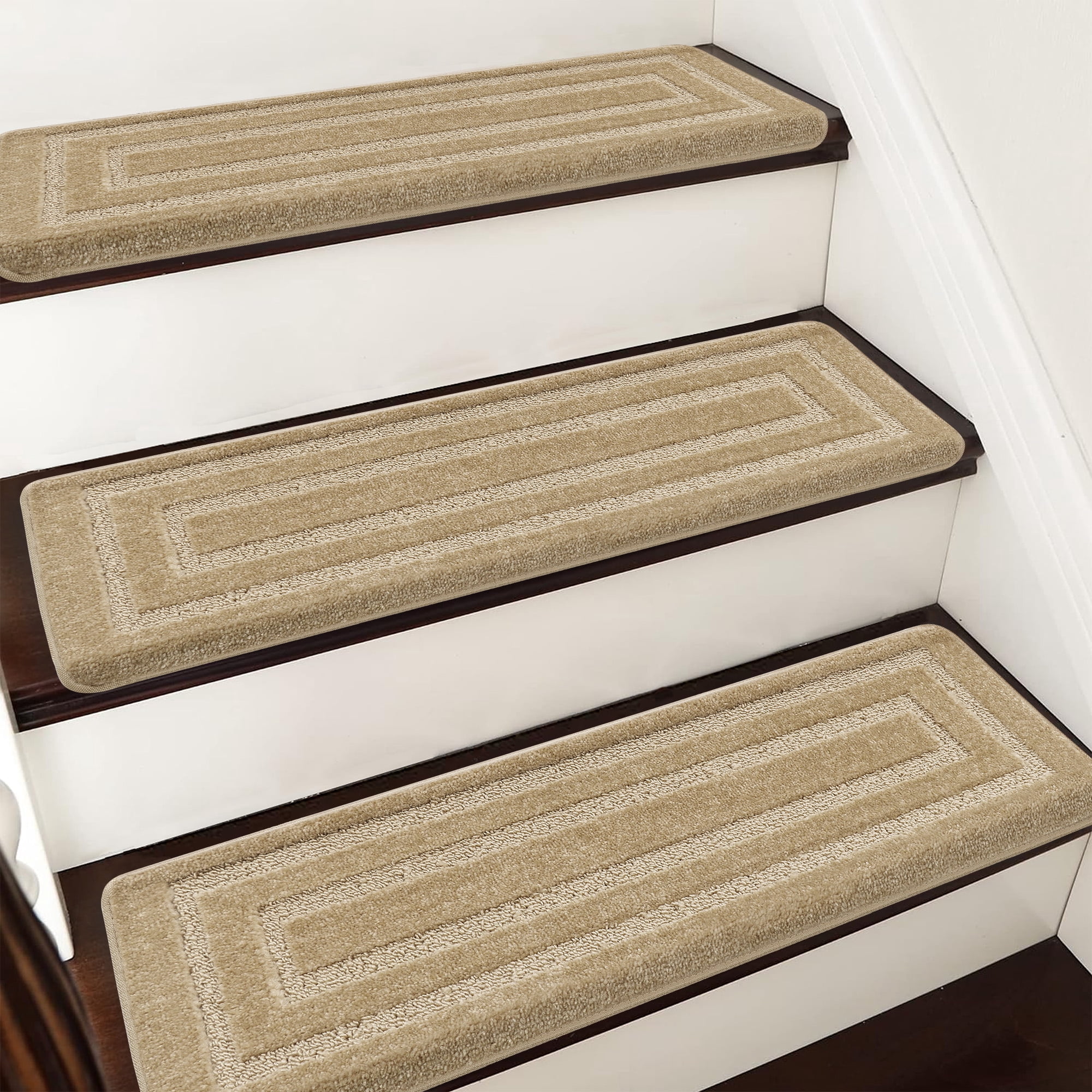 Pure Era Bullnose 9" x 30" Carpet Stair Treads Protector Cover Indoor ...
