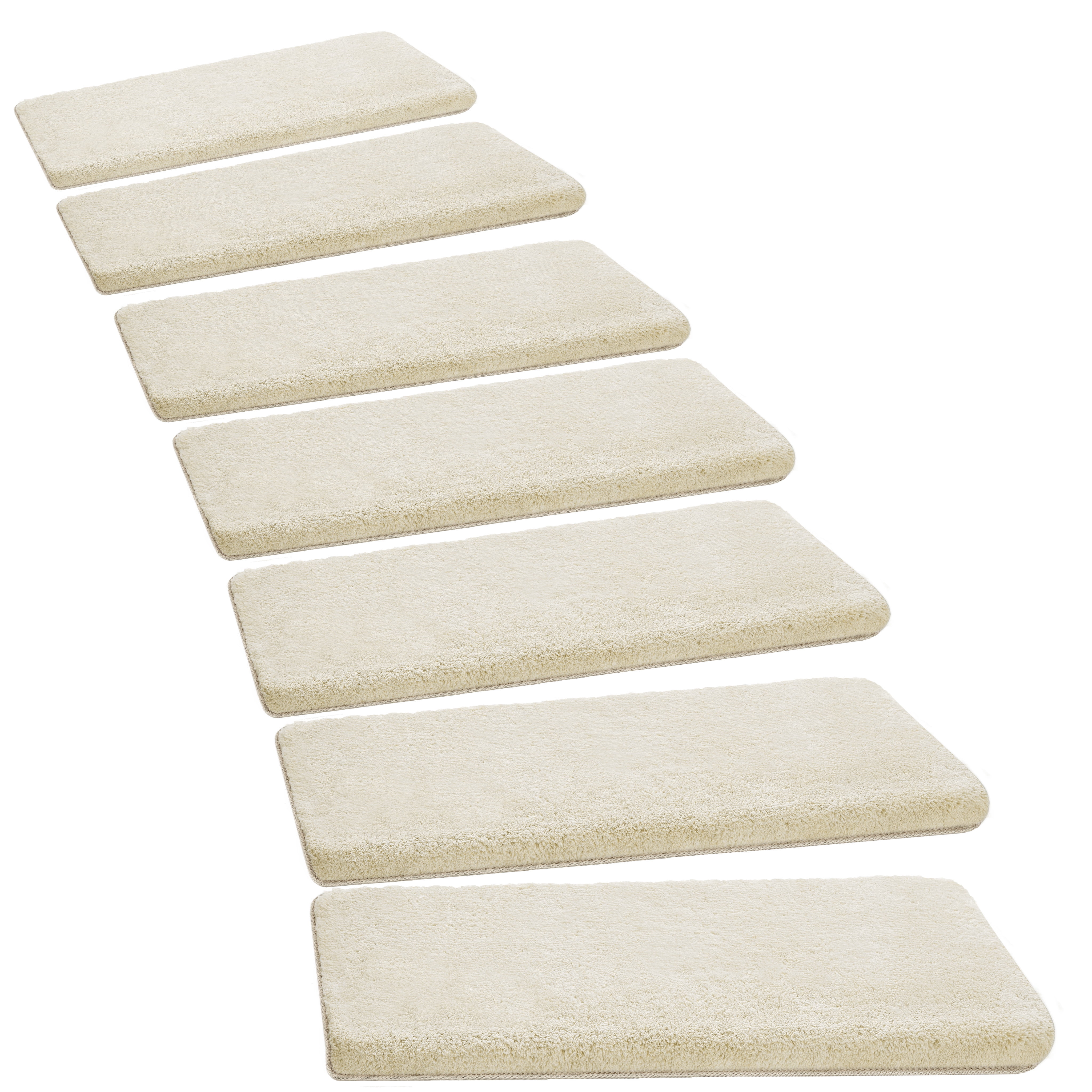 PURE ERA Bullnose Soft Plush Carpet Stair Tread Non-Slip Self Adhesive ...