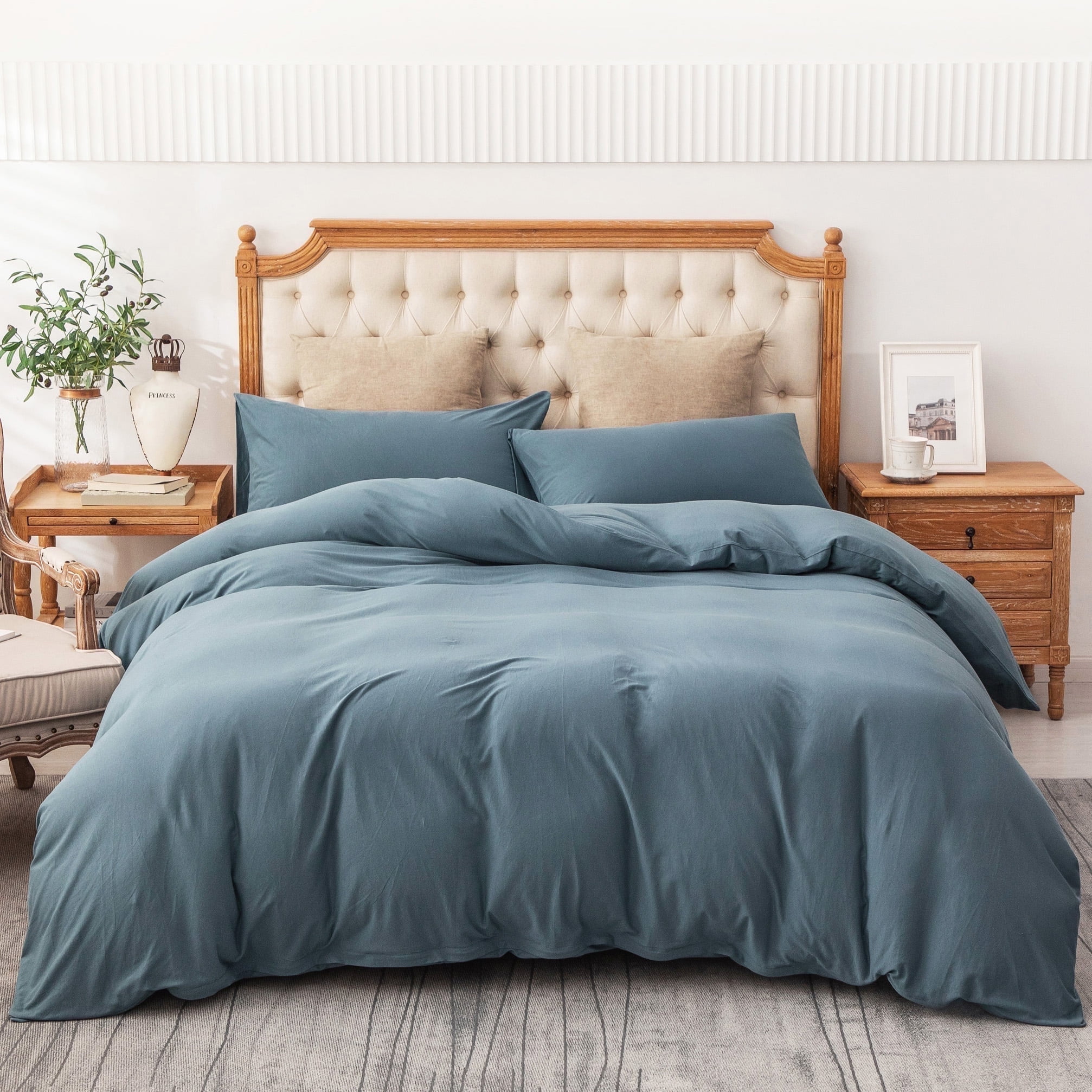 PURE ERA King Size Duvet Cover Set 100% Jersey Cotton Ultra Soft ...