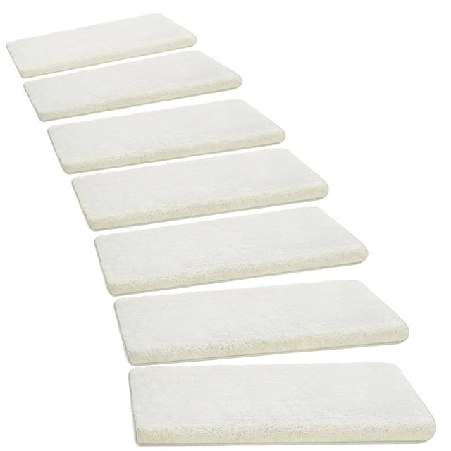 PURE ERA Plush Soft Carpet Bullnose Stair Treads Cover 9.5" x 30"x1.2 ...