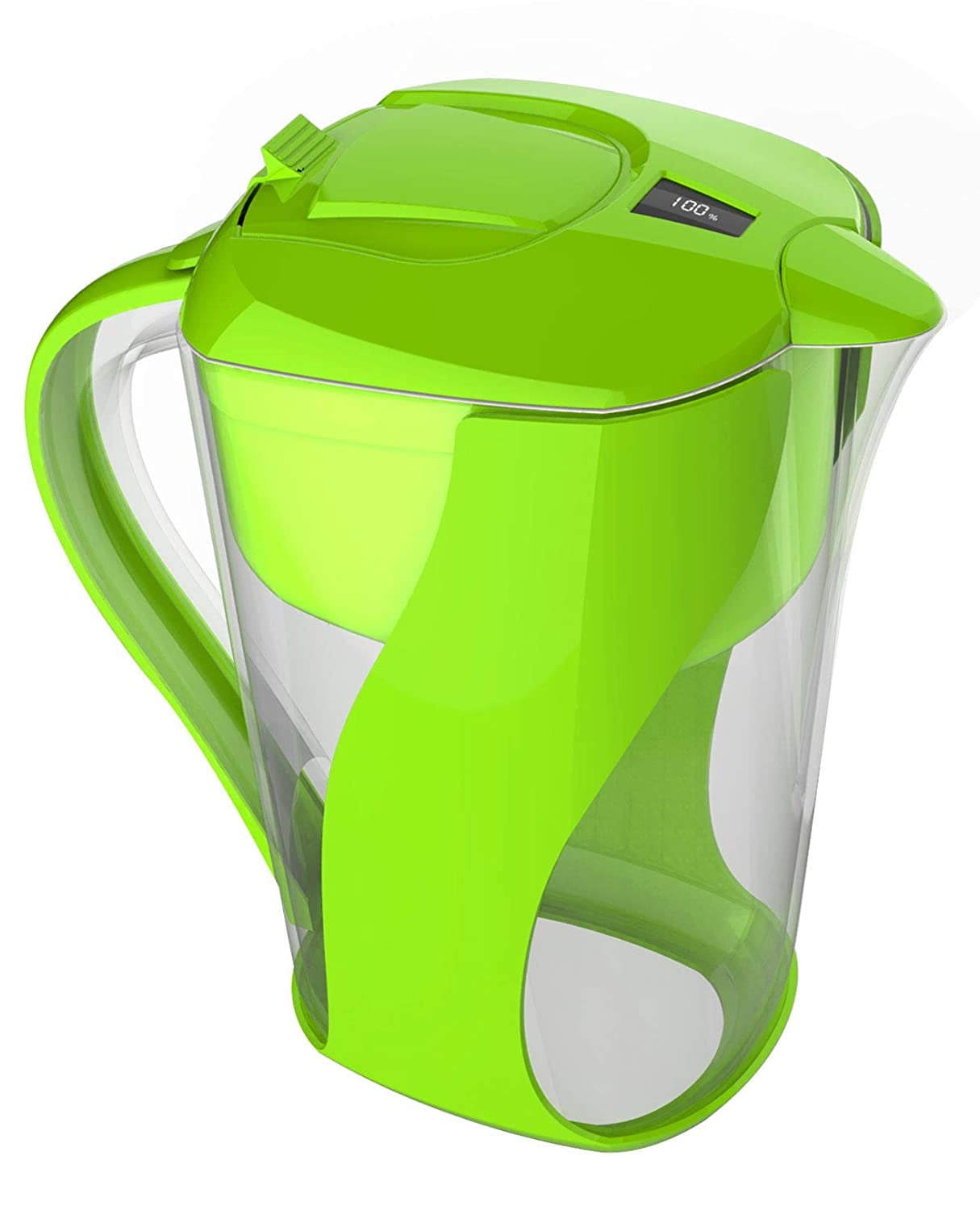 PURE GREEN Alkaline Water Filter Pitcher Increases Ph, Removes Chlorine ...