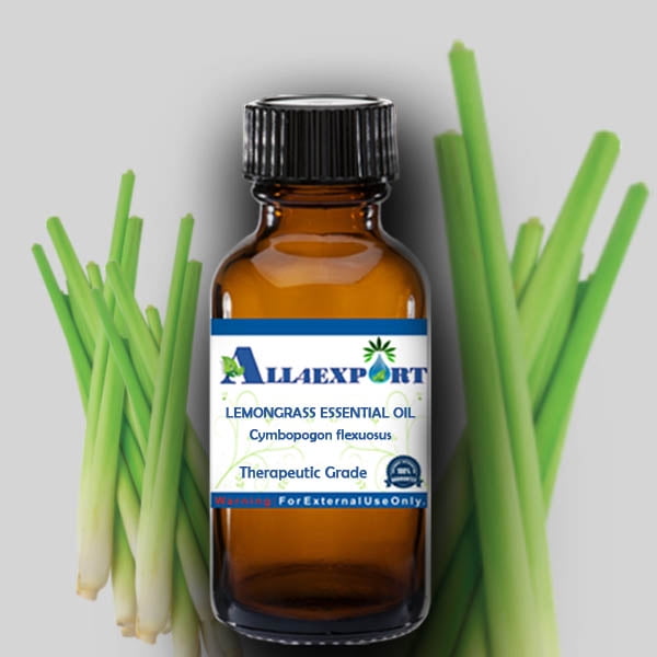 PURE LEMONGRASS ESSENTIAL OIL Cymbopogon flexuosus THERAPEUTIC NATURAL ...