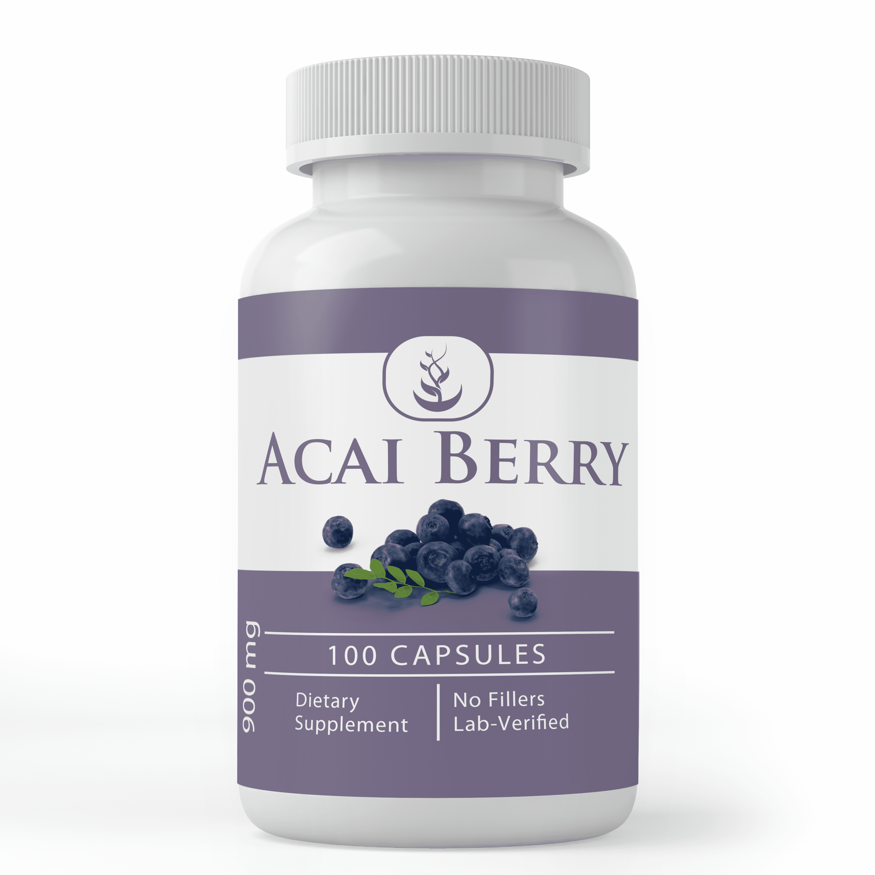 PURE ORIGINAL INGREDIENTS Acai Berry 100 Capsules No Magnesium Or Rice ...