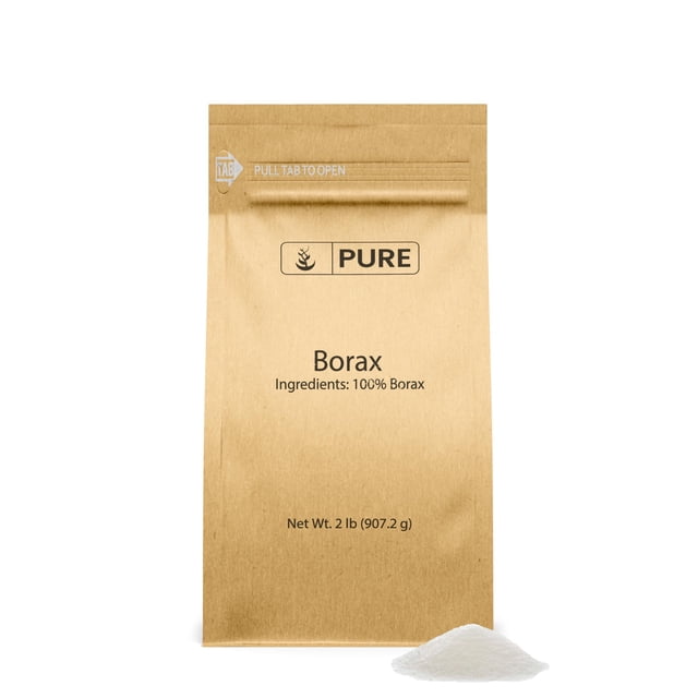 PURE ORIGINAL INGREDIENTS Borax Powder 2 lb Sodium Borate, Multipurpose ...