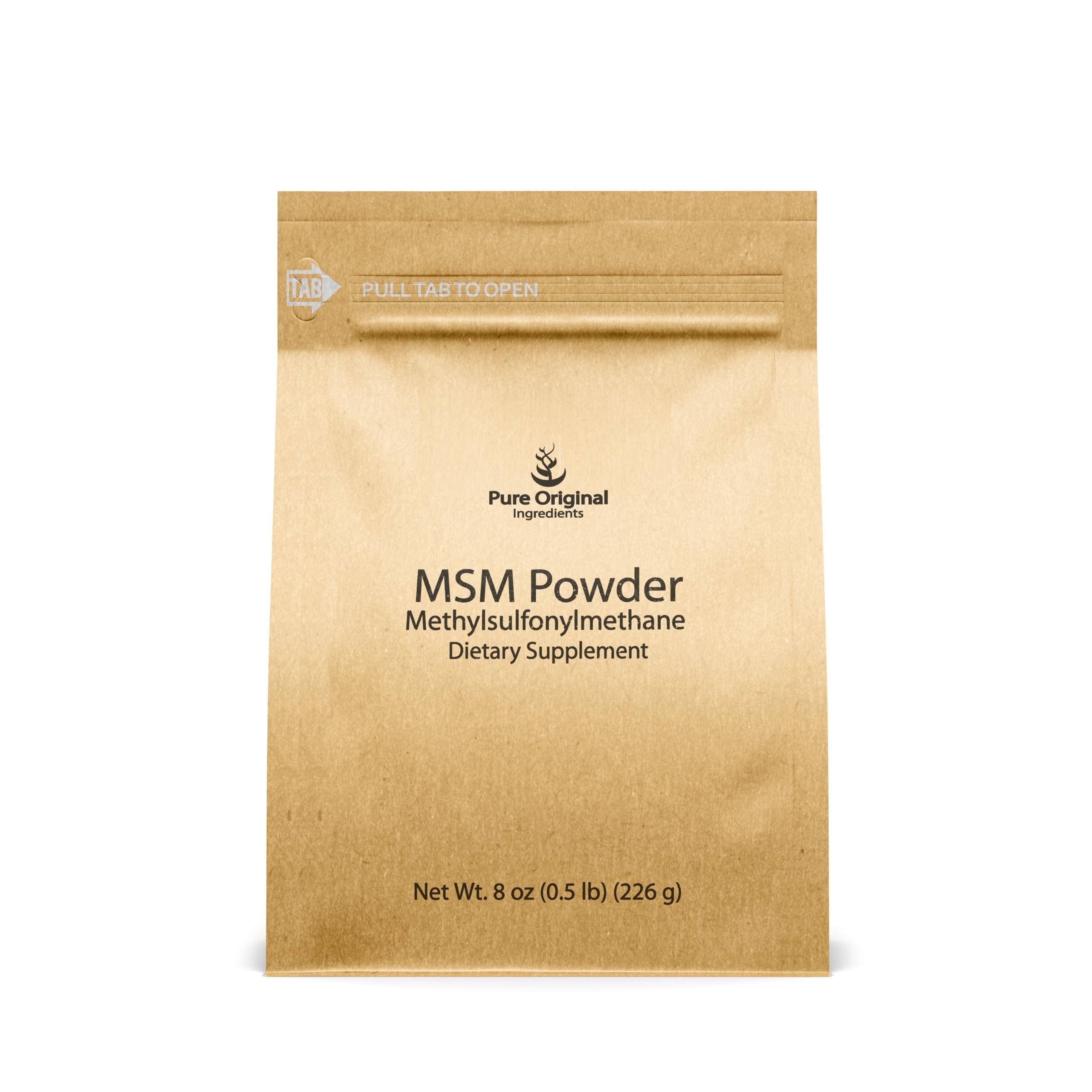PURE ORIGINAL INGREDIENTS Methylsulfonylmethane 8 oz MSM, Natural ...