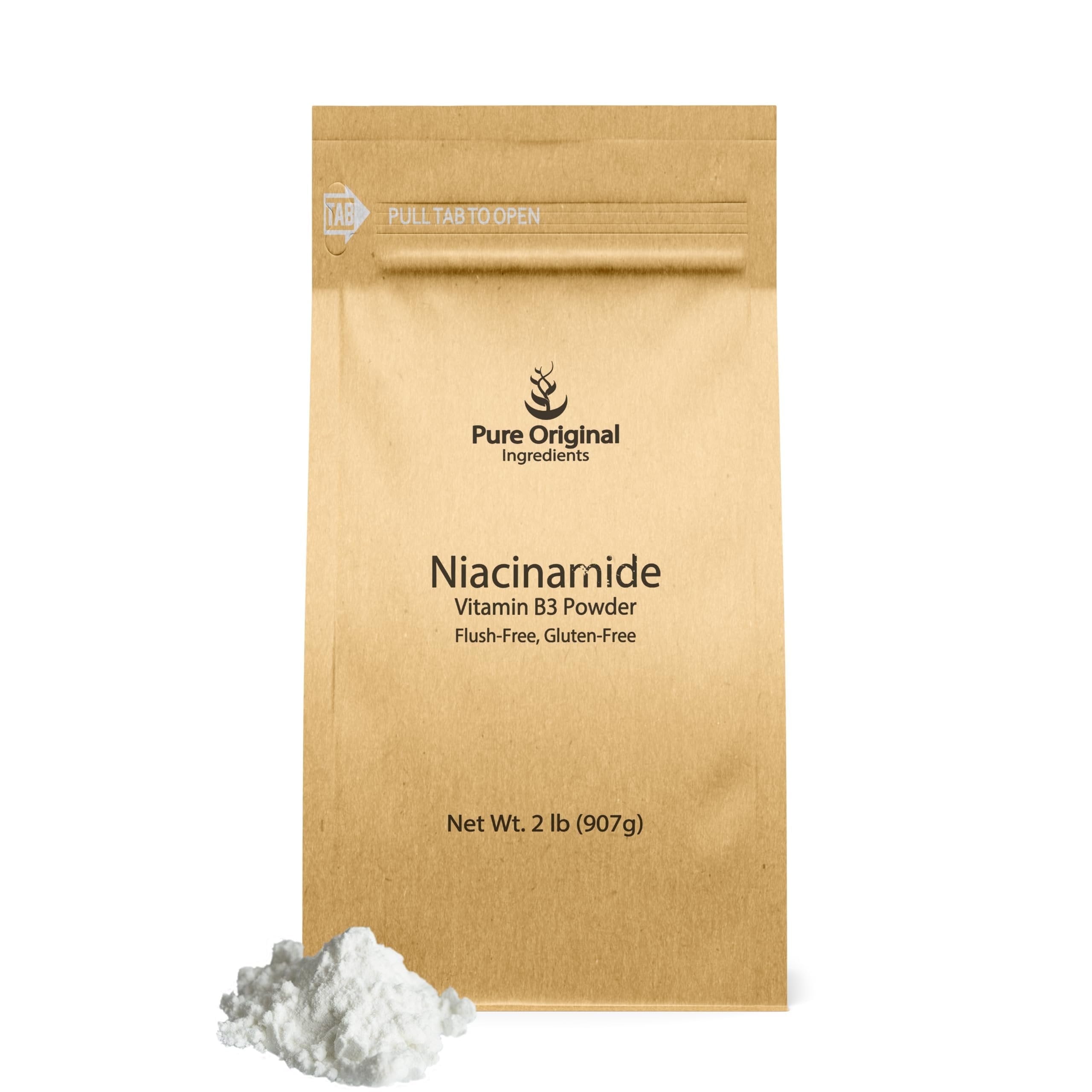 PURE ORIGINAL INGREDIENTS Niacinamide 2 lb Flush-Free Vitamin B3 Powder ...