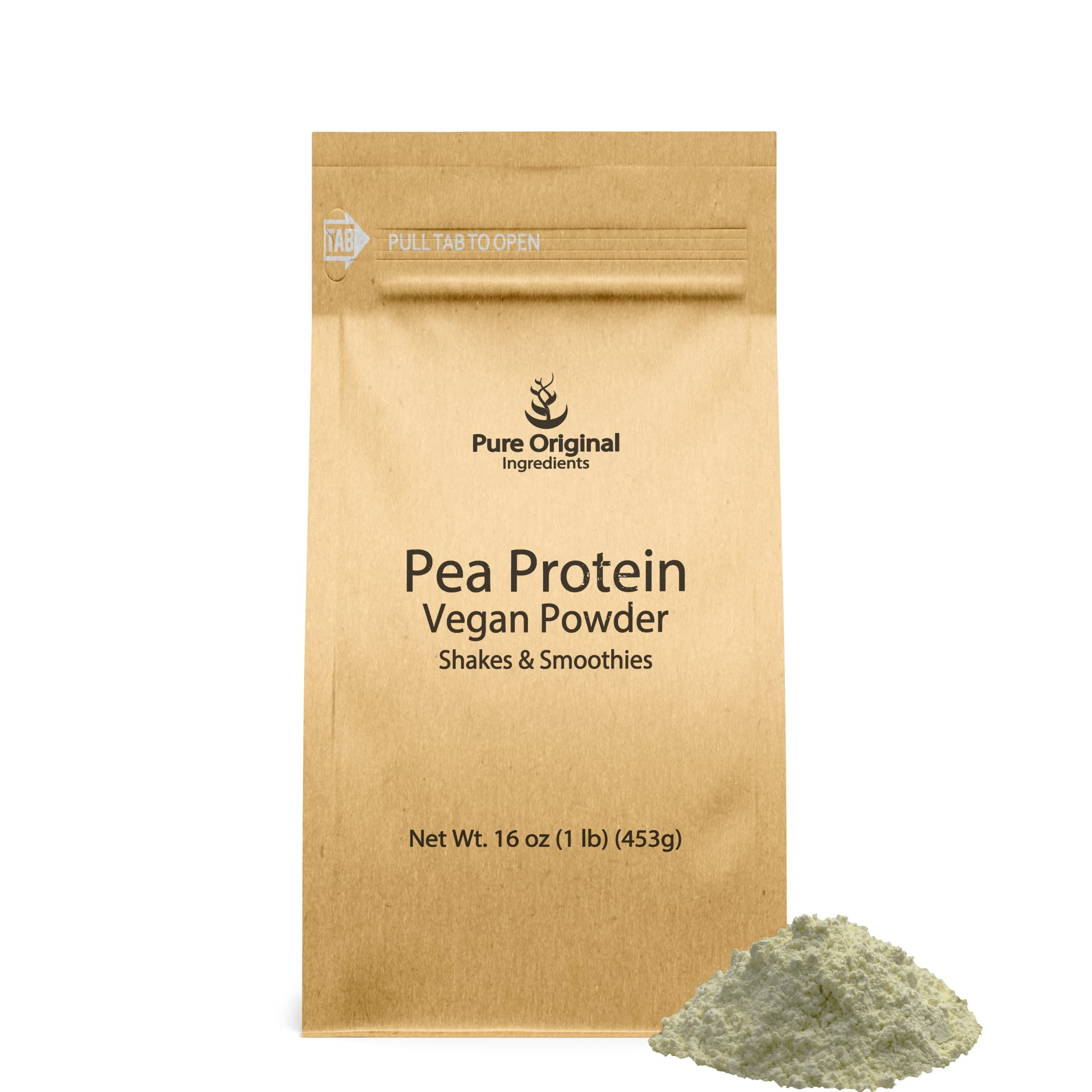 PURE ORIGINAL INGREDIENTS Pea Vegan Protein Powder 1 lb Gluten Free ...