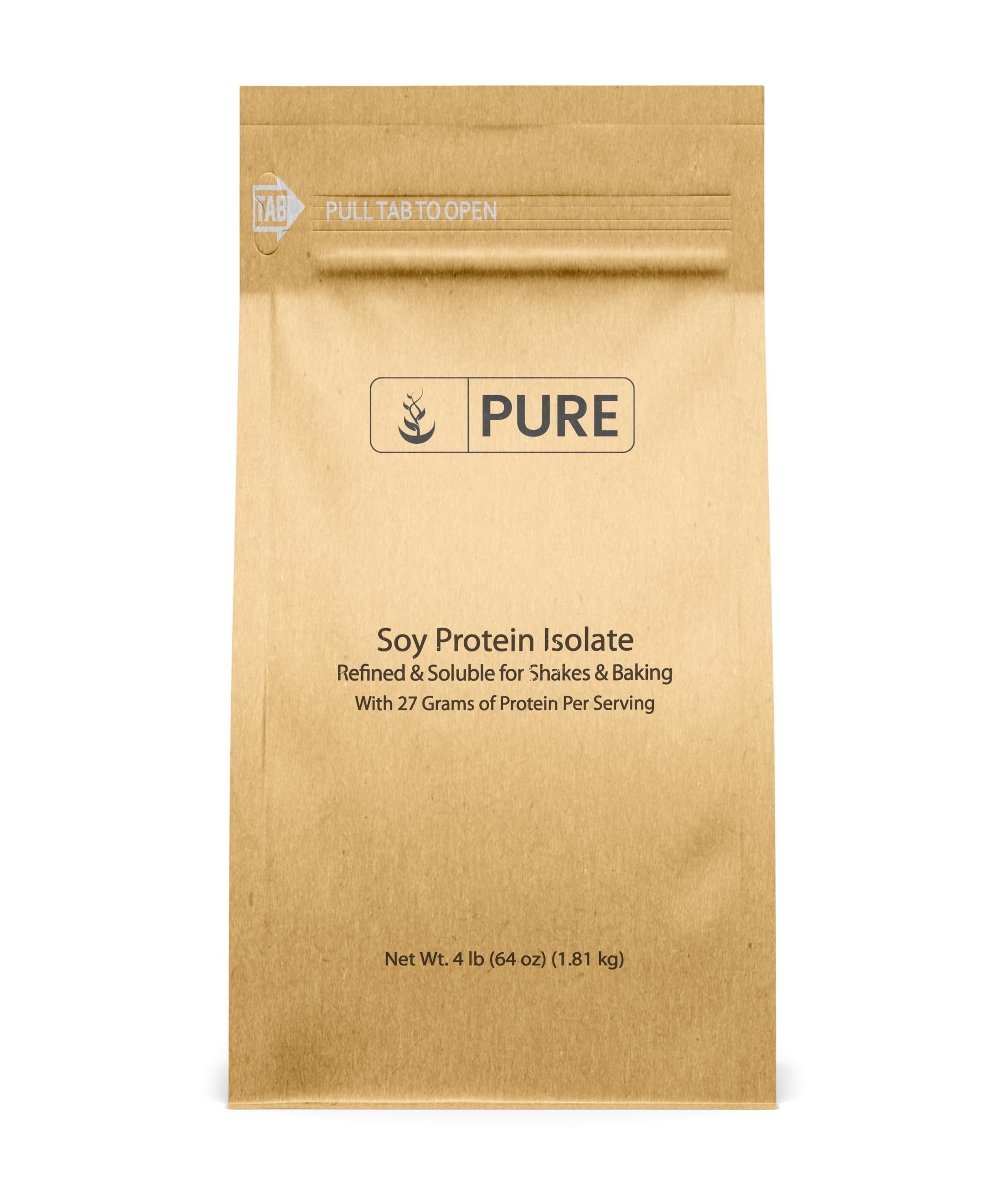 PURE ORIGINAL INGREDIENTS Soy Protein Isolate 4 lb Always Pure, No ...