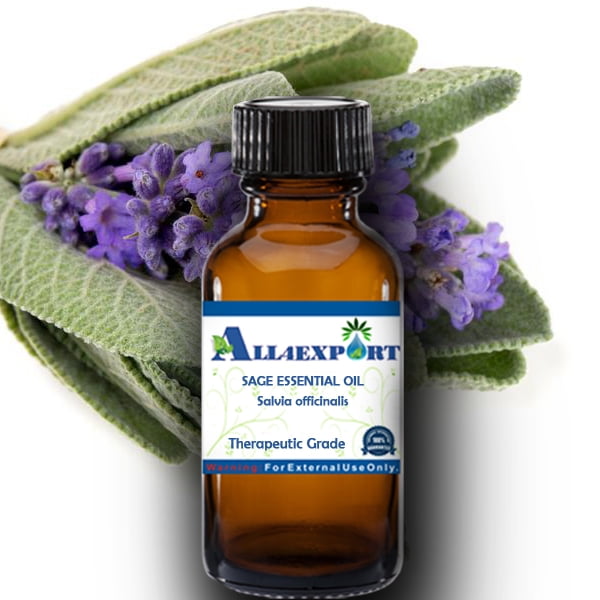 PURE SAGE ESSENTIAL OIL Salvia officinalis THERAPEUTIC NATURAL ...
