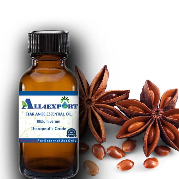 PURE STAR ANISE ESSENTIAL OIL Illicium verum THERAPEUTIC NATURAL ...