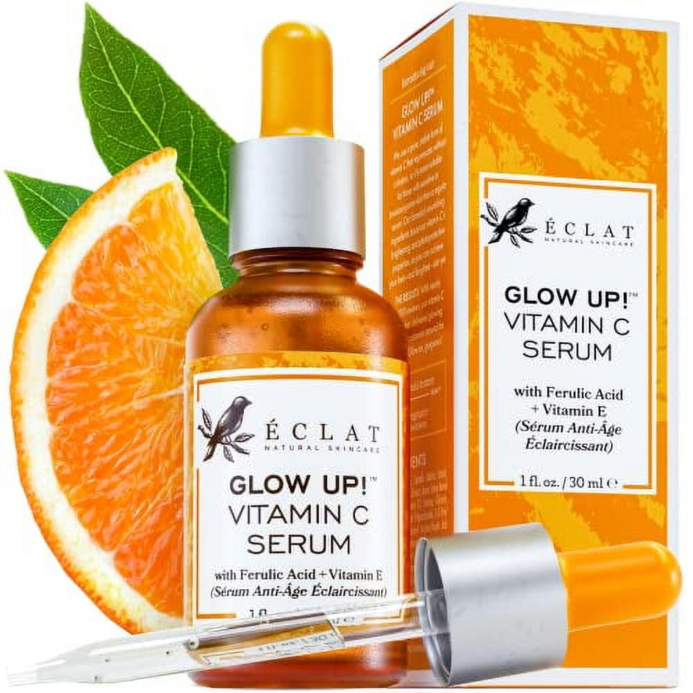 PURE Vitamin C Serum for Face 20% Vitamin C Facial Serums with Hyaluronic Acid Retinol Vit E ...