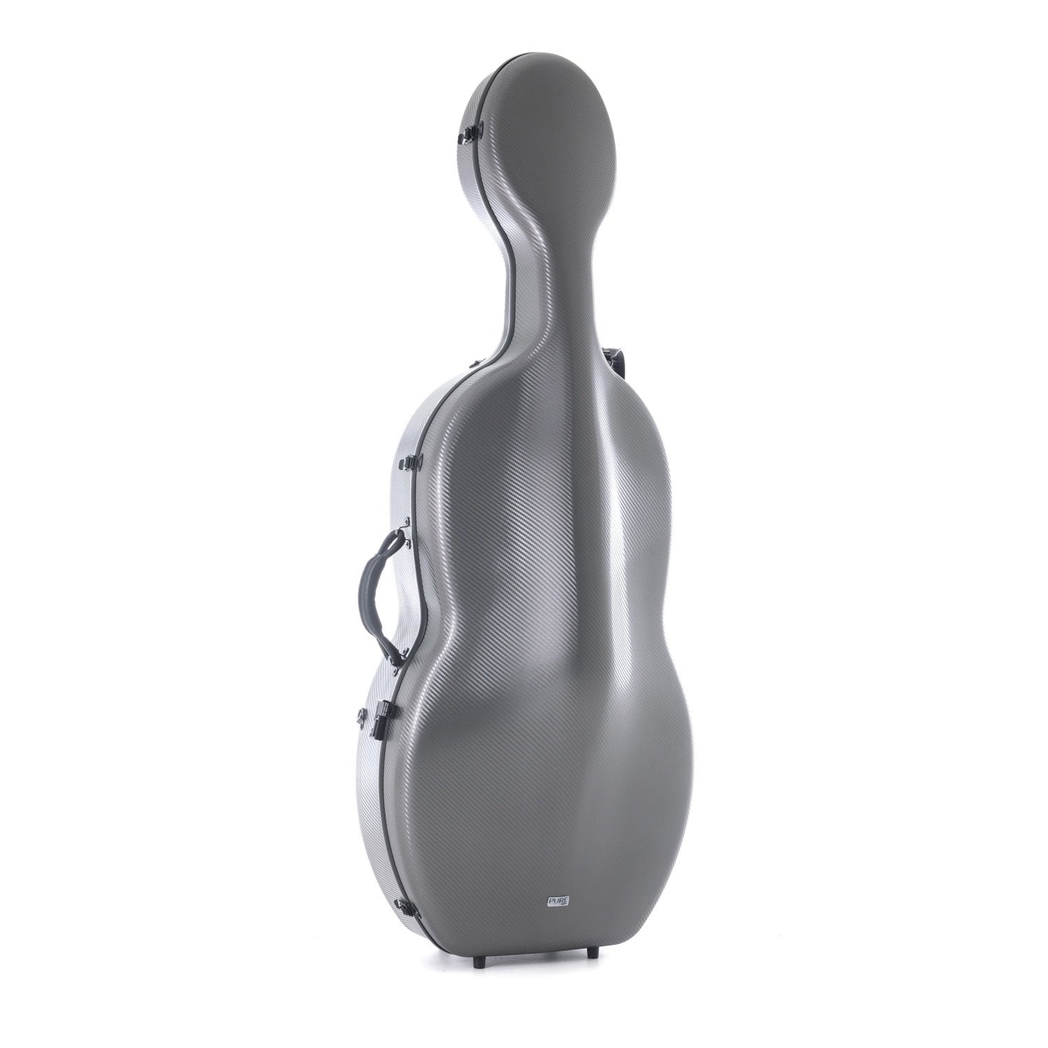 PURE by GEWA Polycarbonate 4.6 Cello Case Grey w/ Backpack Straps ...