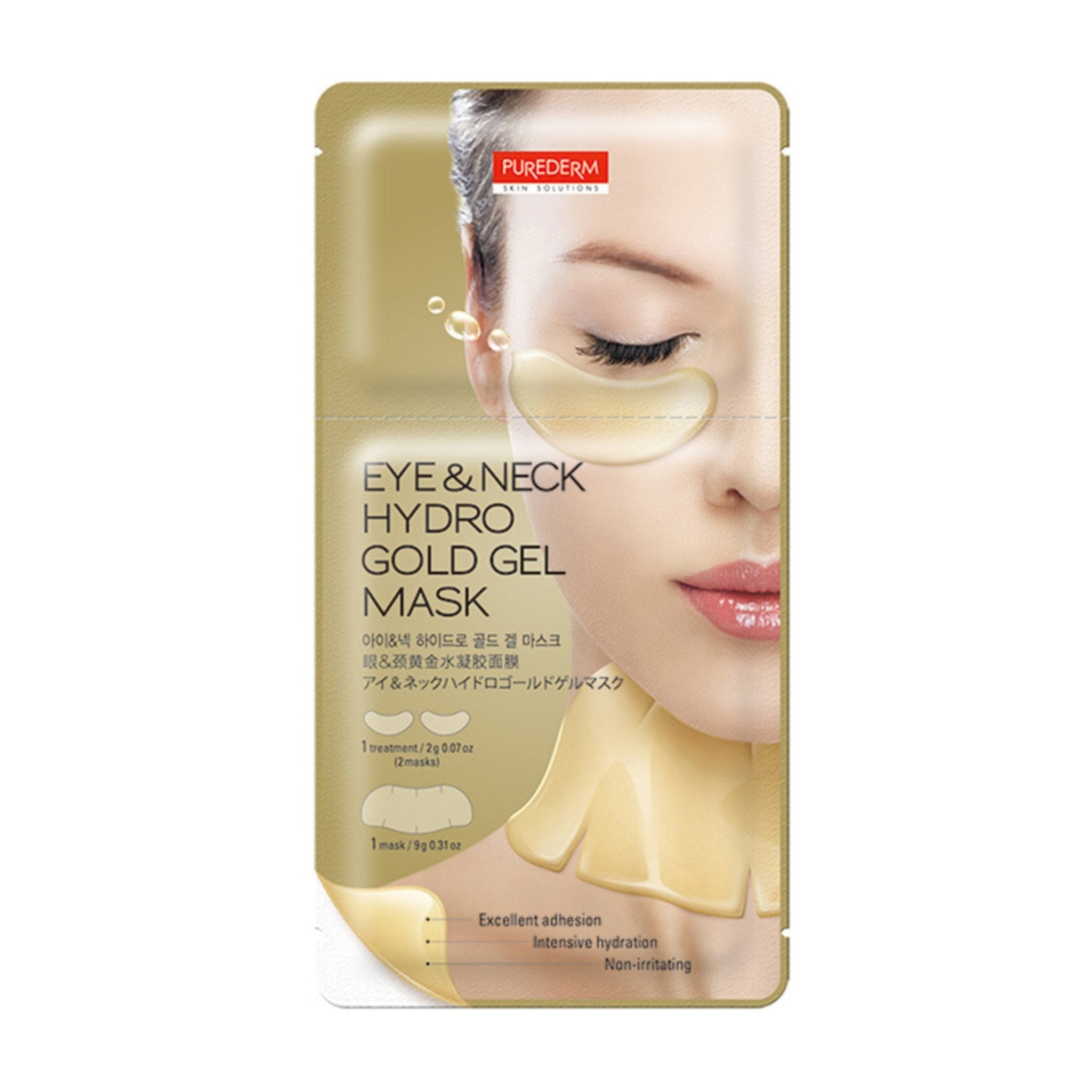 PUREDERM Eye & Neck Hydro Gold Gel Mask 1Pcs - Walmart.com