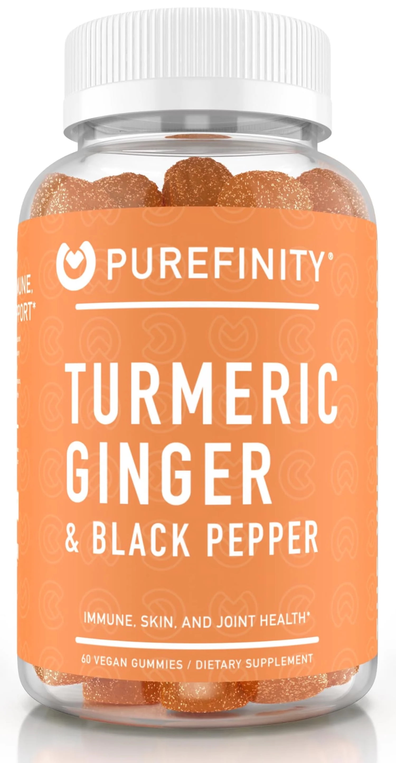 Turmeric Ginger & Black Pepper Gummies for Adults - Turmeric Curcumin ...