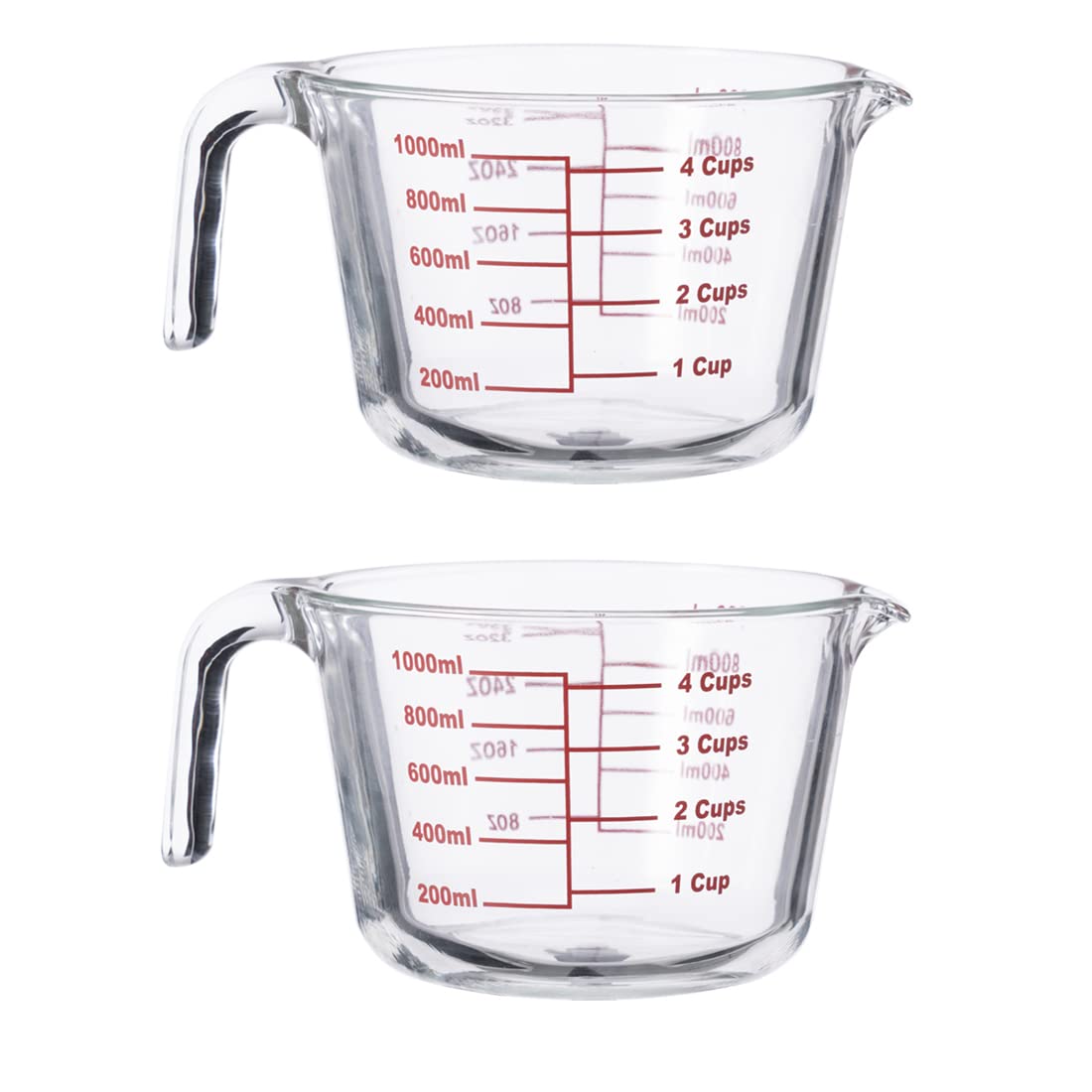PUREFIT Glass Measuring CupMugJar for Kitchen Ingredients Microwave ...