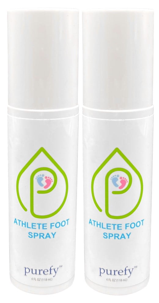 PUREFY Athlete Foot Spray for Skin (4oz, 2pk), Purefypro Dermal Technology, Natural Healing of ...