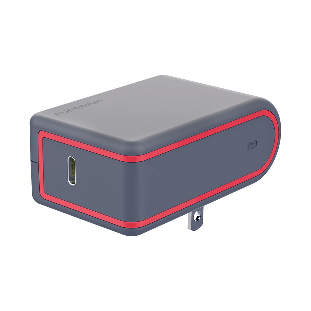 PUREGEAR 24W UNIVERSAL USB PD WALL CHARGER - GRAY/RED - Walmart.com
