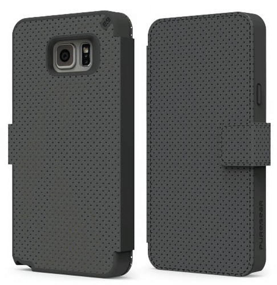 PUREGEAR BLACK EXPRESS FOLIO WALLET CASE CARD SLOT STAND FOR SAMSUNG ...