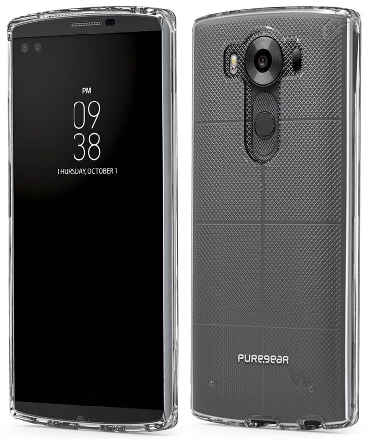 PUREGEAR CLEAR SLIM SHELL CASE HARD TRANSPARENT COVER FOR LG V10 PHONE ...