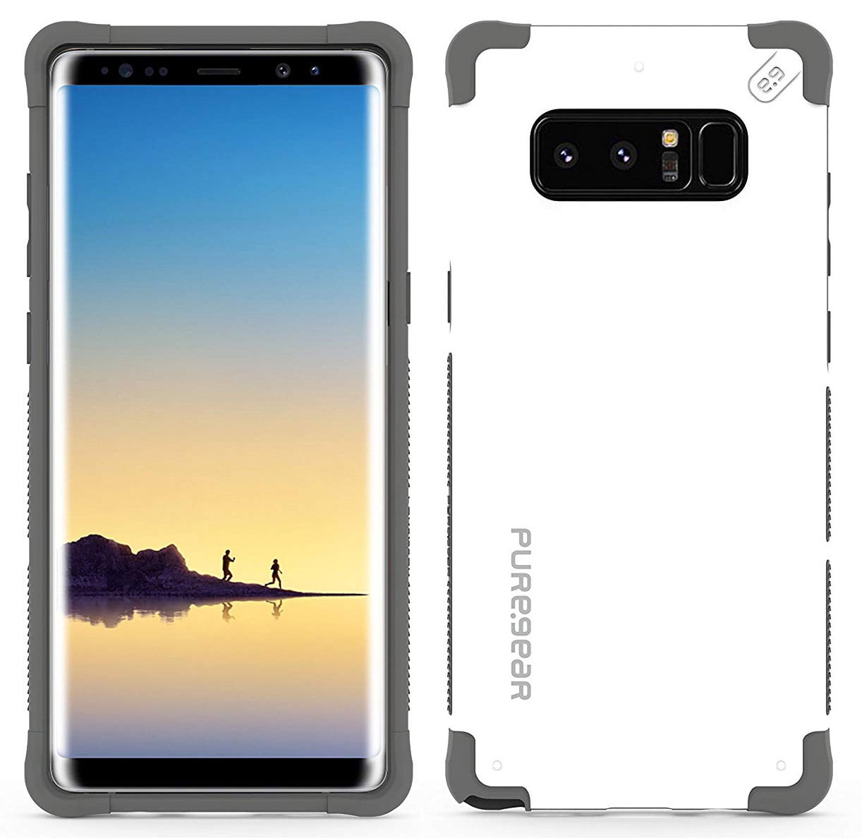 Case for Note 8, PureGear [Arctic White] Dualtek Extreme Rugged ...