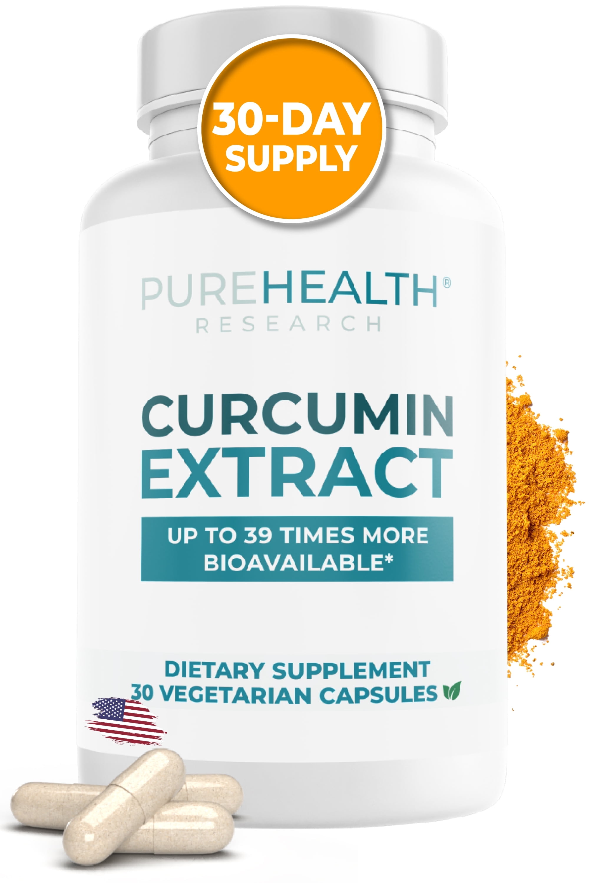 PUREHEALTH RESEARCH Curcumin Extract - High Absorption Turmeric ...