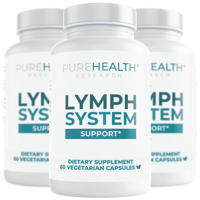 PUREHEALTH RESEARCH Lymphatic Drainage Pills - Lymph System Support ...