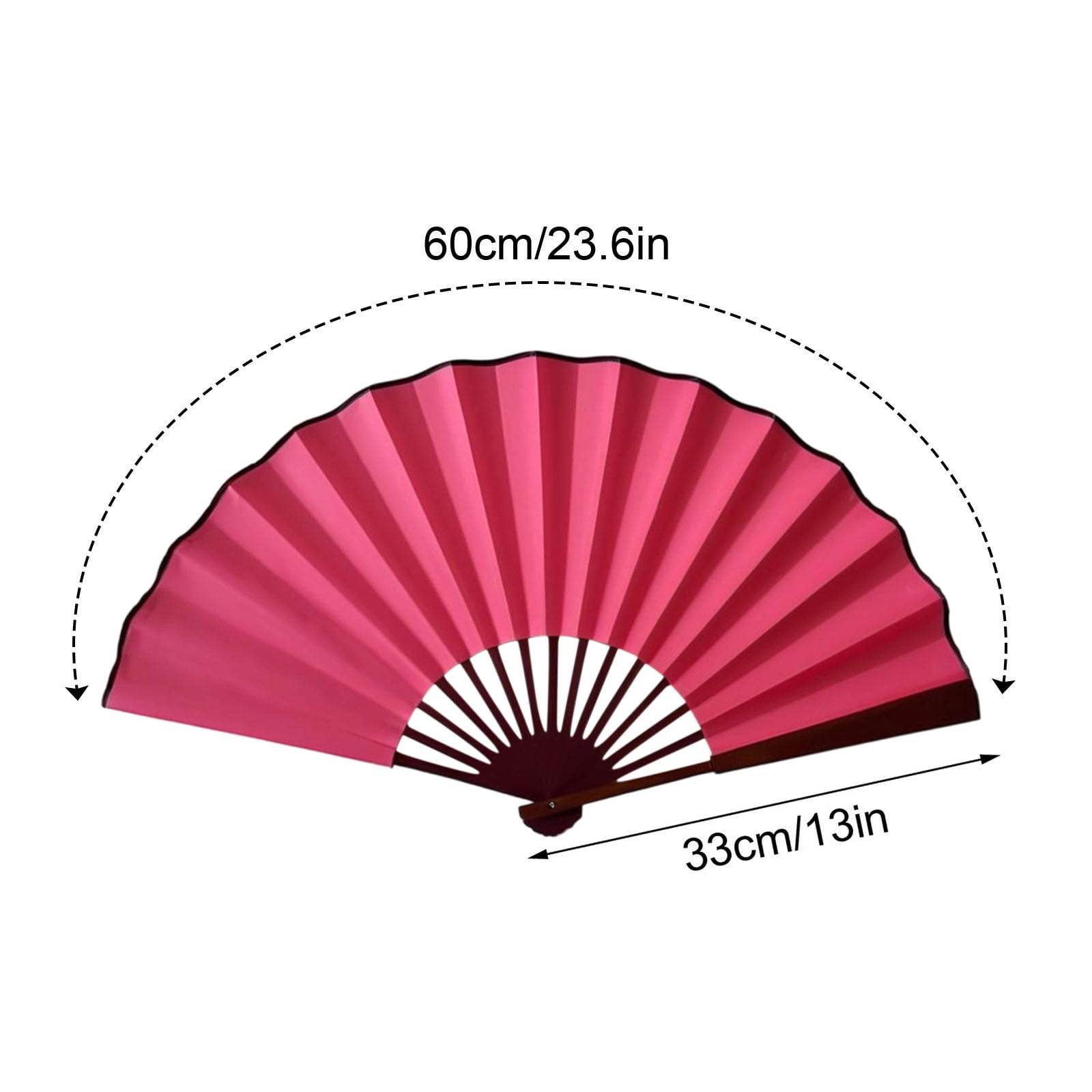 PUREKKI Large Line Dance Folding Fan with Clacking Sound - Vintage ...