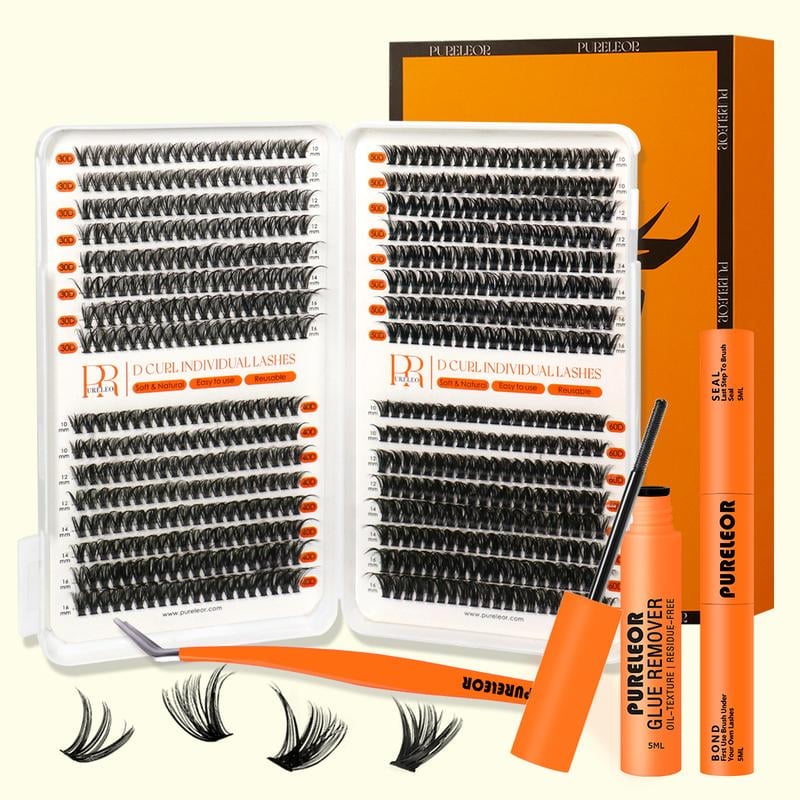 Cluster Lashes D Curl DIY Individual Eyelash Extensions Lash Book ...