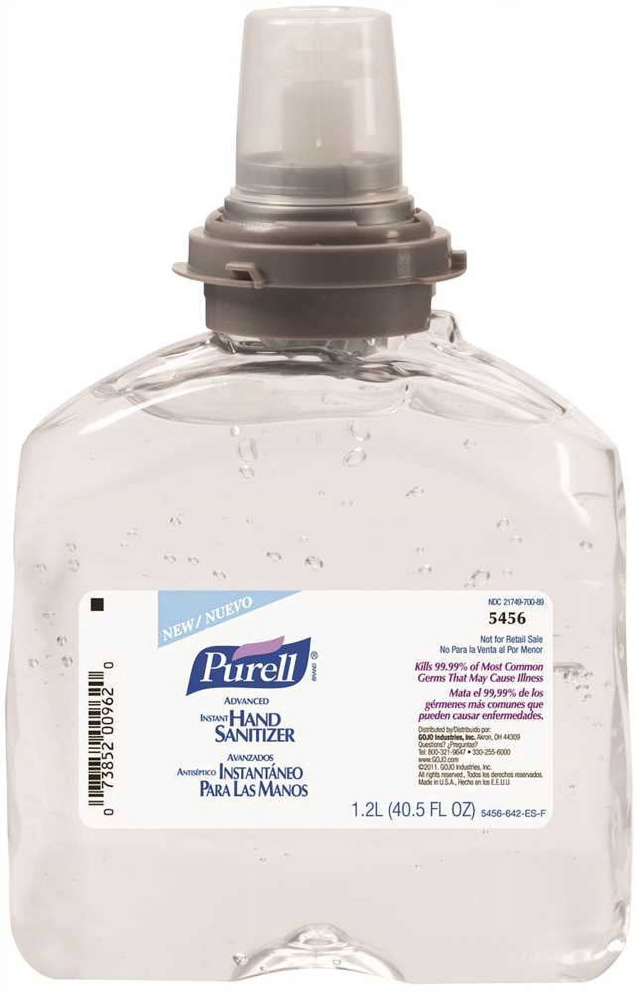 PURELL 5456-04 TFX 1200 ml Instant Hand Sanitizer Clear - Walmart.com