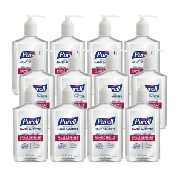 PURELL Advanced Prime Defense 85% Alcohol Gel Hand Sanitizer 12 oz. 12/Carton (3699-12 CT ...