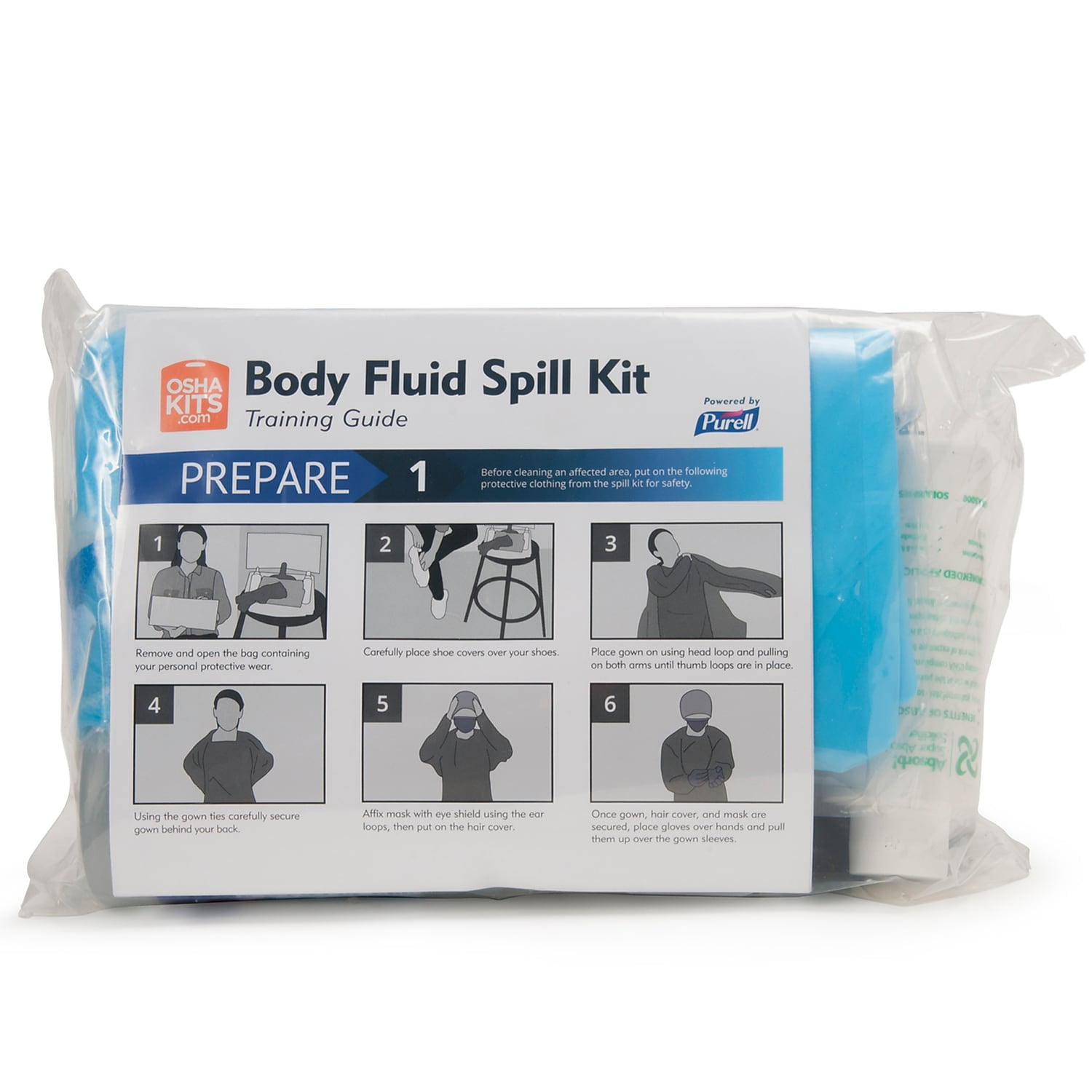 PURELL Body Fluid Spill Kit Clam Shell Case 3841-16-RFL - Walmart.com