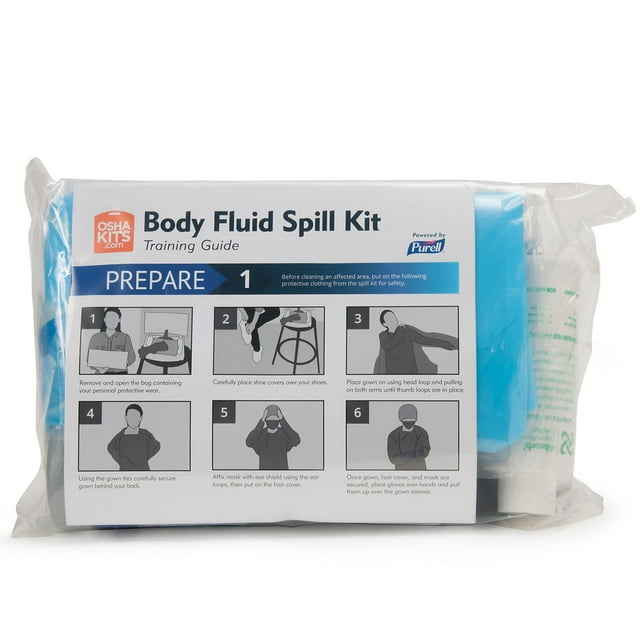 PURELL Body Fluid Spill Kit Clam Shell Case 3841-16-RFL - Walmart.com