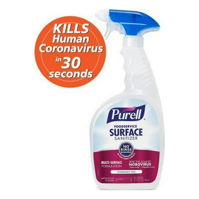 PURELL Foodservice Surface Sanitizer, Fragrance Free, 32 oz Spray ...