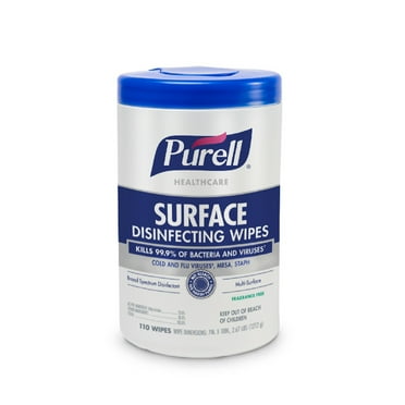 Healthcare Surface Disinfecting Wipes, 1-Ply, 7" x 10", Unscented, White, 72/Pack | Bundle of 10 ...